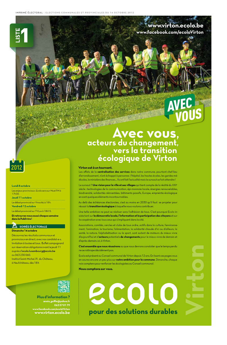 Journal de campagne N°2 | Ecolo Virton